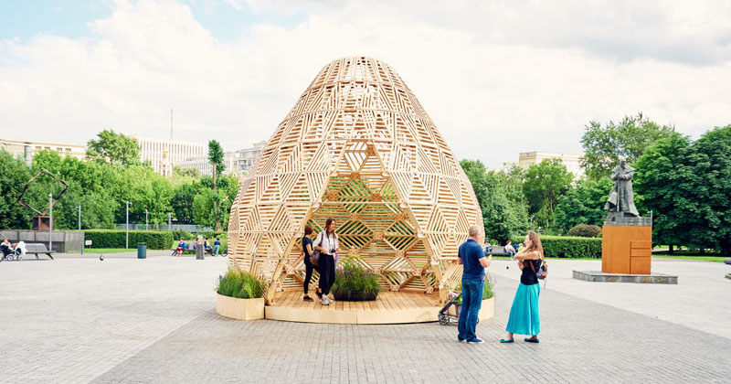 This Wood Pavilion Was Designed With References To Early Slavonic ...