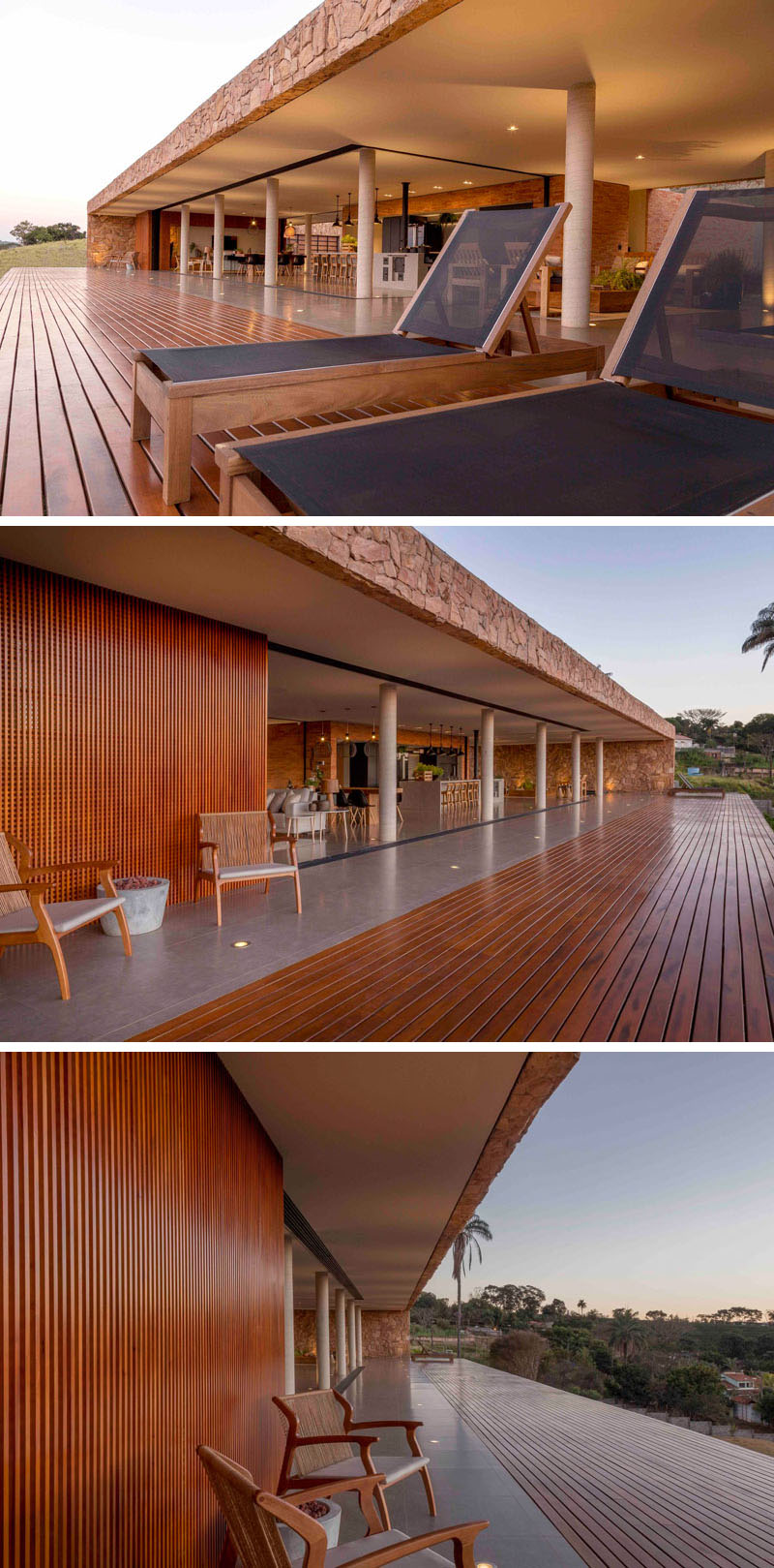 Horizontal Lines Are A Defining Feature Of This Hillside Home In Brazil