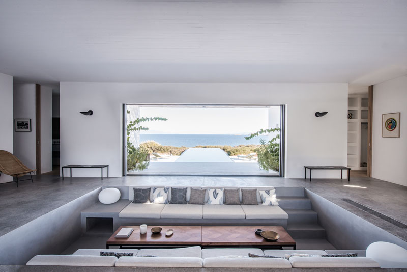 This House Has A Sunken Living Room That Allows For Uninterrupted Ocean ...