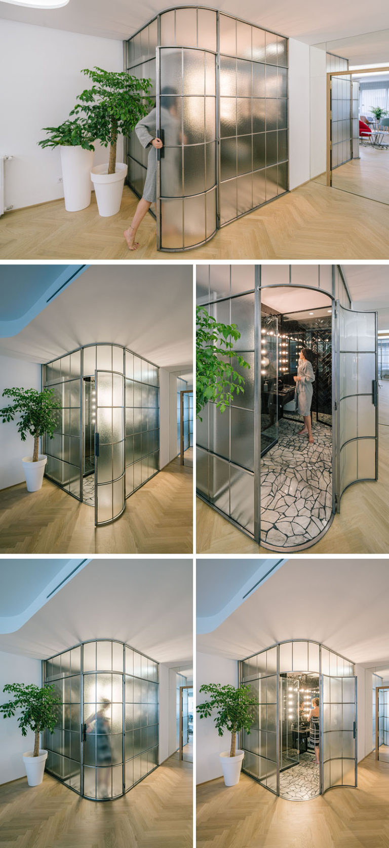 Design Detail - Glass Enclosed Bedrooms And Bathrooms