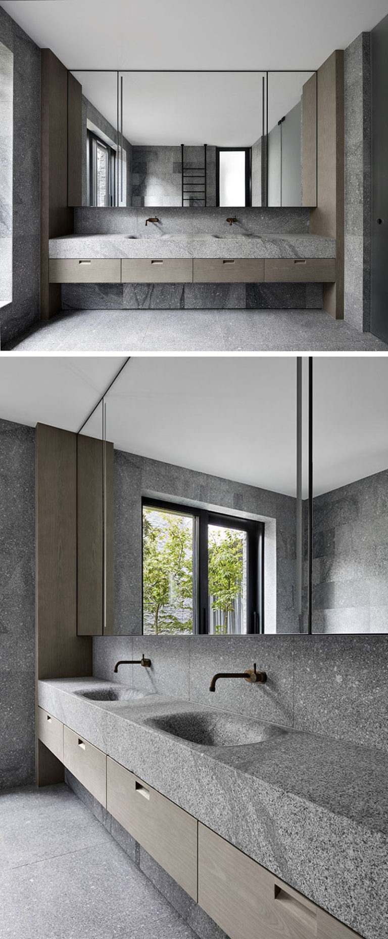 This House Makes Extensive Use Of Granite Throughout Its Design