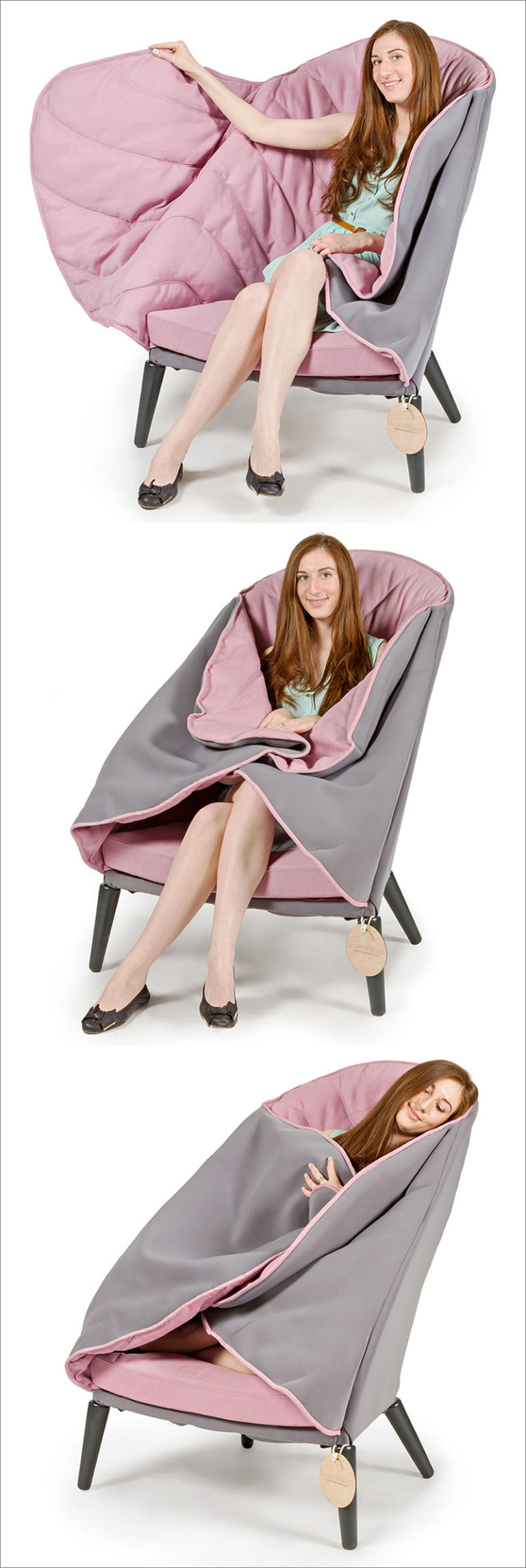 This Chair Allows Its User To Wrap Up And Get Comfortable