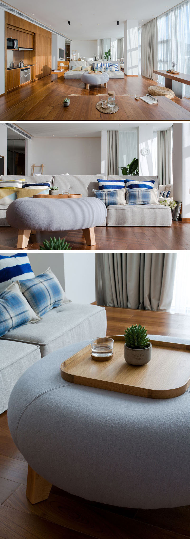 Raised Platforms Help To Make This Open Plan Apartment Feel Like It Has ...