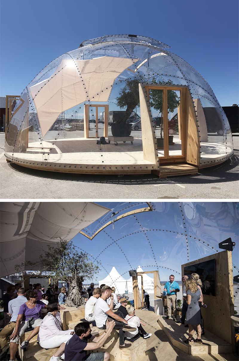 The Design Of This Transparent Outdoor Structure Was Inspired By A Drop ...