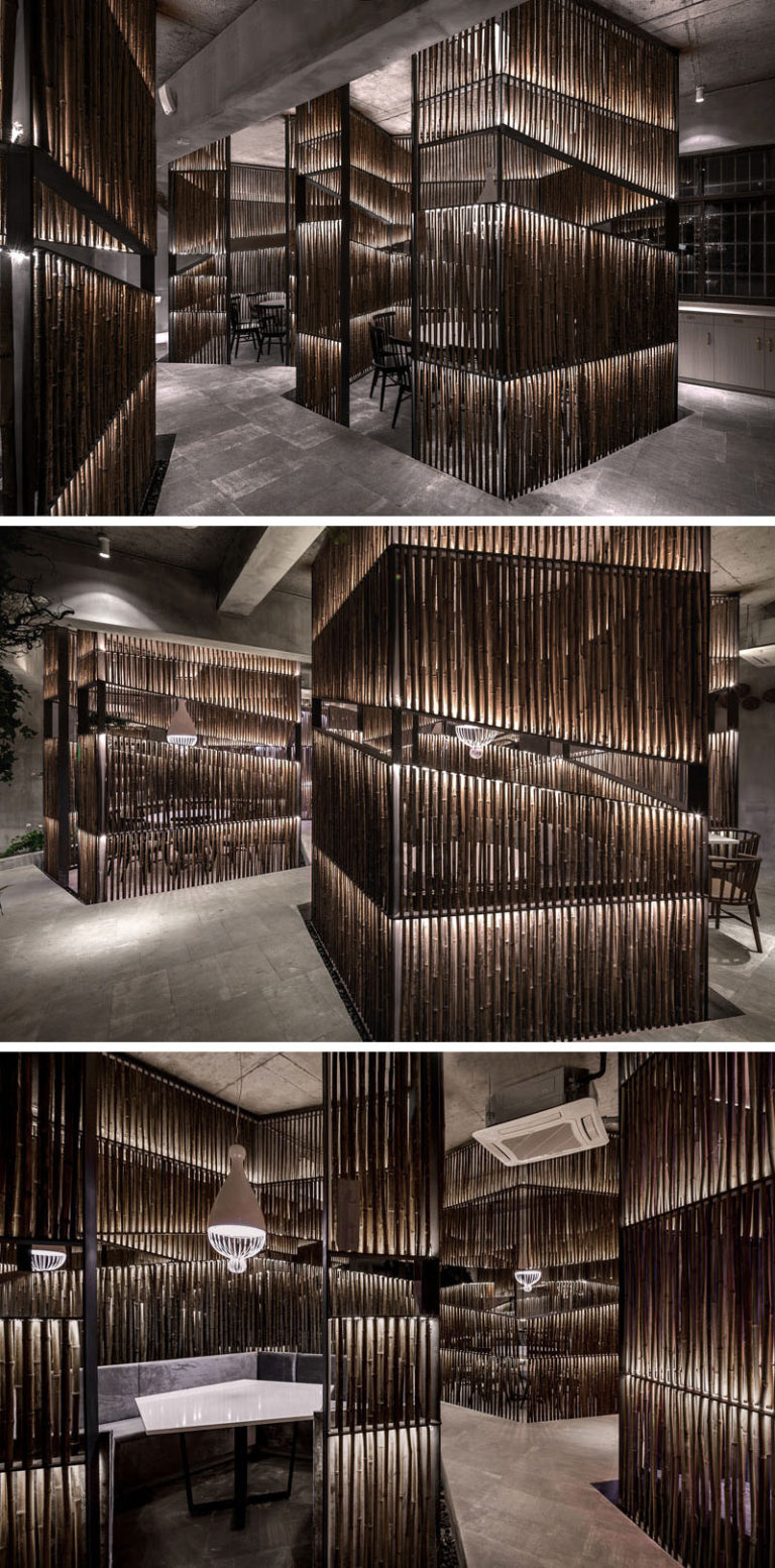 This New Restaurant In China Creatively Uses Bamboo Throughout Its Interior