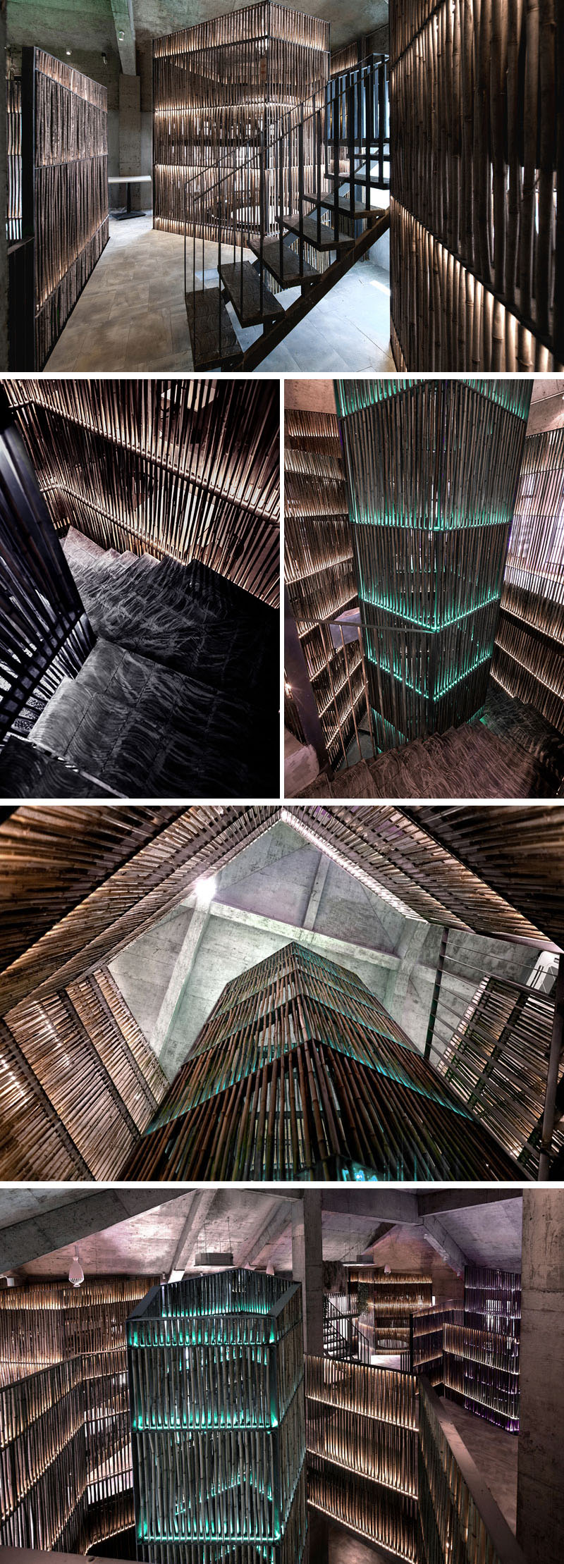 This New Restaurant In China Creatively Uses Bamboo Throughout Its Interior
