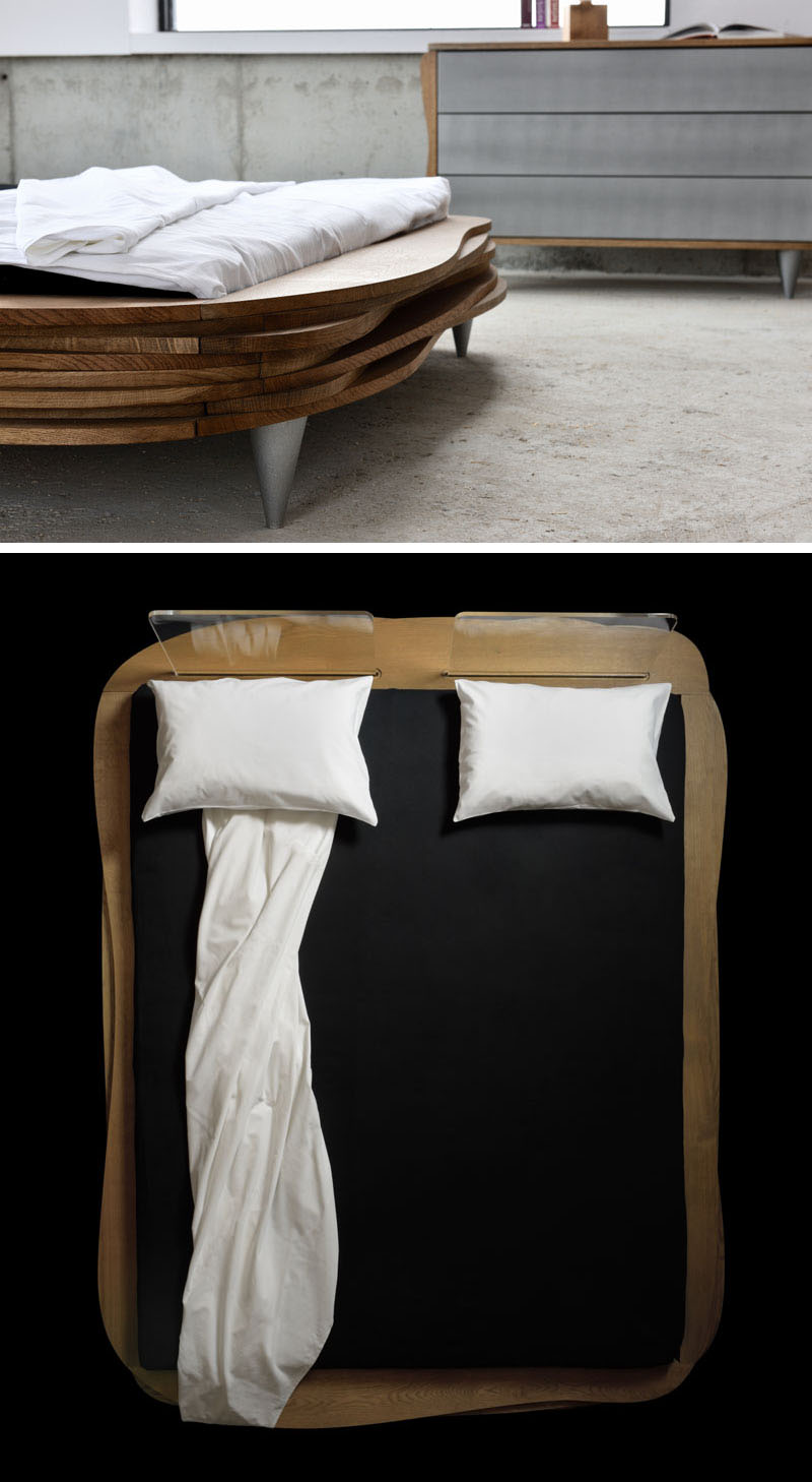 This New Bed Designed With Sculptural Layers Of Wood Will Be Launched ...