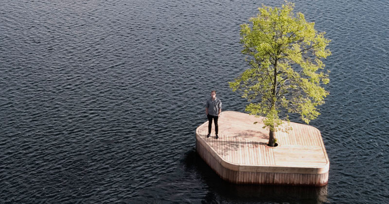 A Floating Island With A Single Tree Has Been Added To The Copenhagen ...