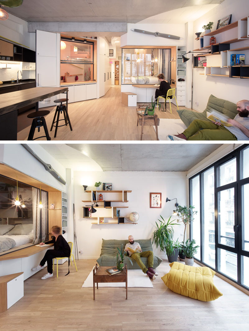 This Apartment For A Family Of Four Includes A Variety Of Creative ...
