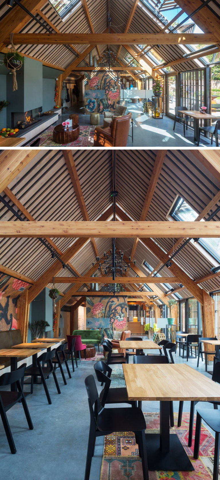 This Barn-Like Visitors Center Features Nine Movable Facade Parts