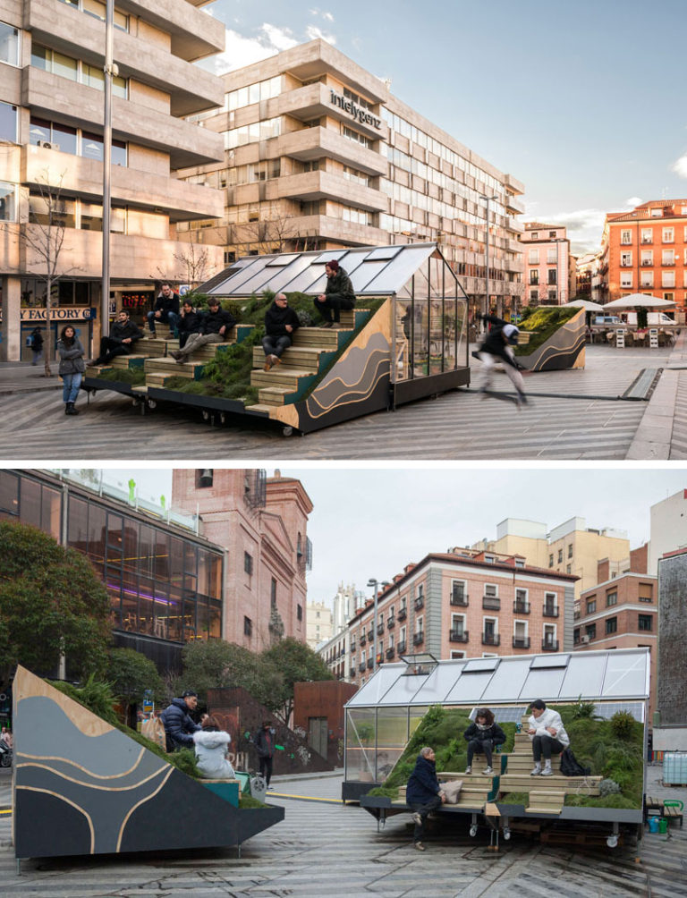 A Portable Design Office With Outdoor 'Mountain' Seating Was Created By ...