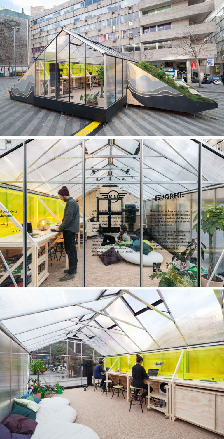 A Portable Design Office With Outdoor 'Mountain' Seating Was Created By ...