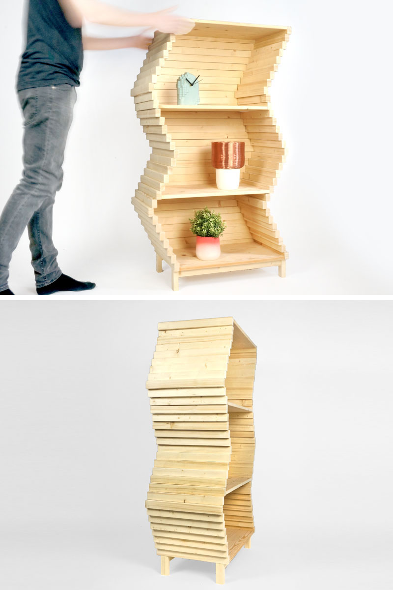 The Wave Shelf By Studio Lorier Can Change Its Shape