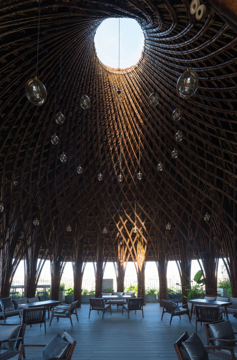 VTN Architects Used Bamboo To Create A Cave-Like Experience Inside The ...