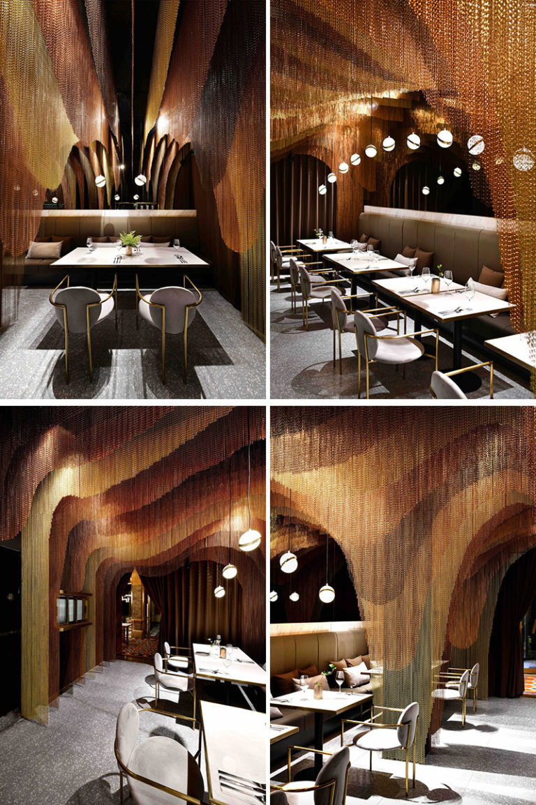 114,000 Feet Of Chains Decorate The Interior Of This Restaurant