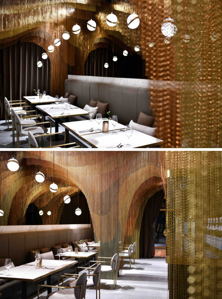 114,000 Feet Of Chains Decorate The Interior Of This Restaurant