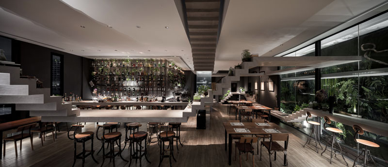 The Nowhere Restaurant Features Stairs Inspired By MC. Escher Artwork