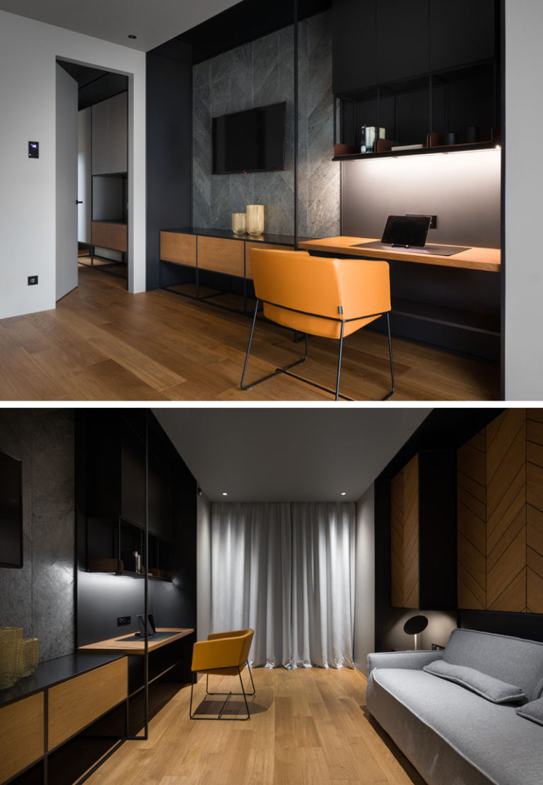 Chevron Patterns And High Ceilings Can Be Found Throughout This Home In ...