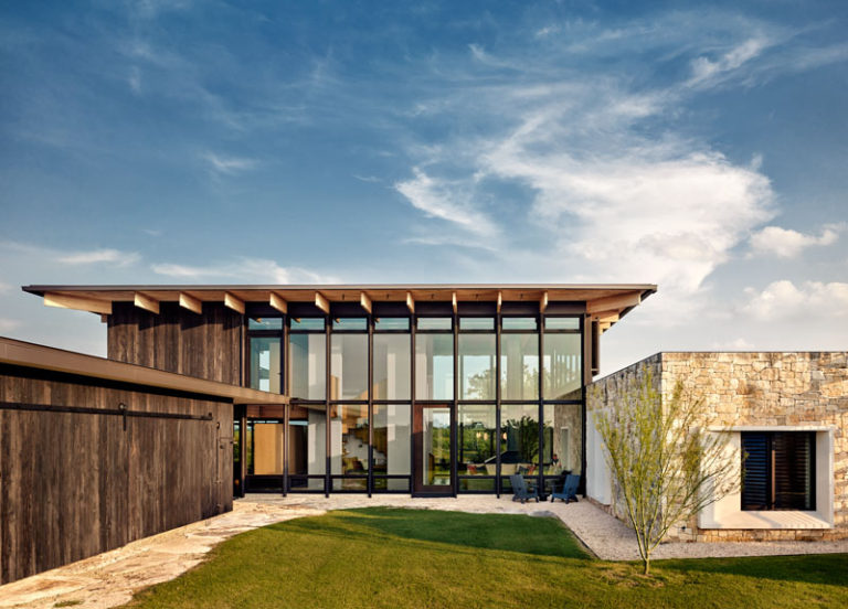 This New Home Uses Materials That Complement The Landscape