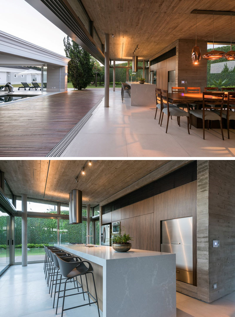 A Concrete And Glass Annex Was Added To This Home In Brazil