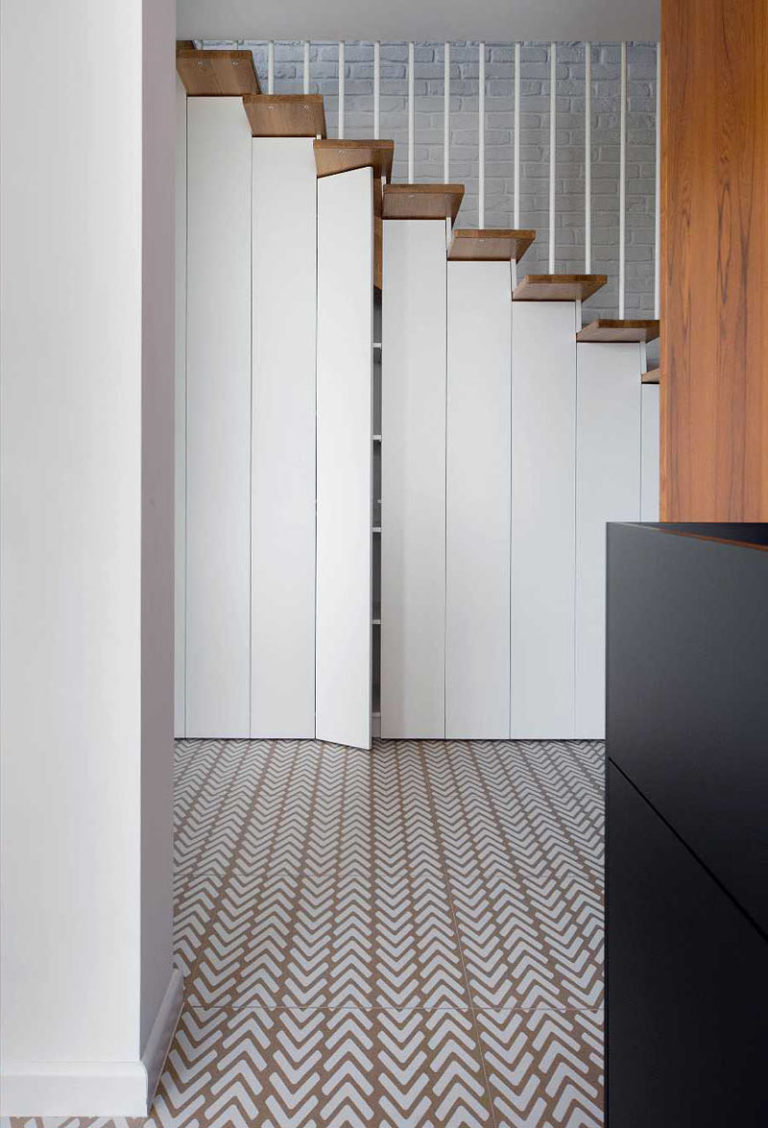 Design Detail - Patterned Flooring Helps To Define Areas In This House