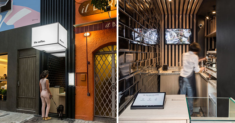 This Tiny Coffee Shop Was Created From A Small Unused Service Door