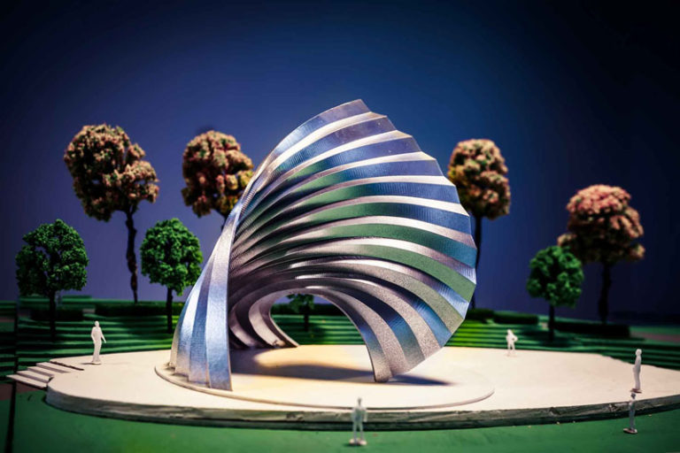 Richard Sweeney's Largest Permanent Sculpture 'Reflection' Has Been ...