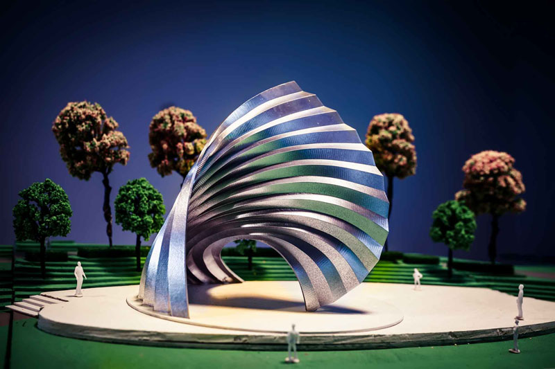 Richard Sweeney's Largest Permanent Sculpture 'Reflection' Has Been ...