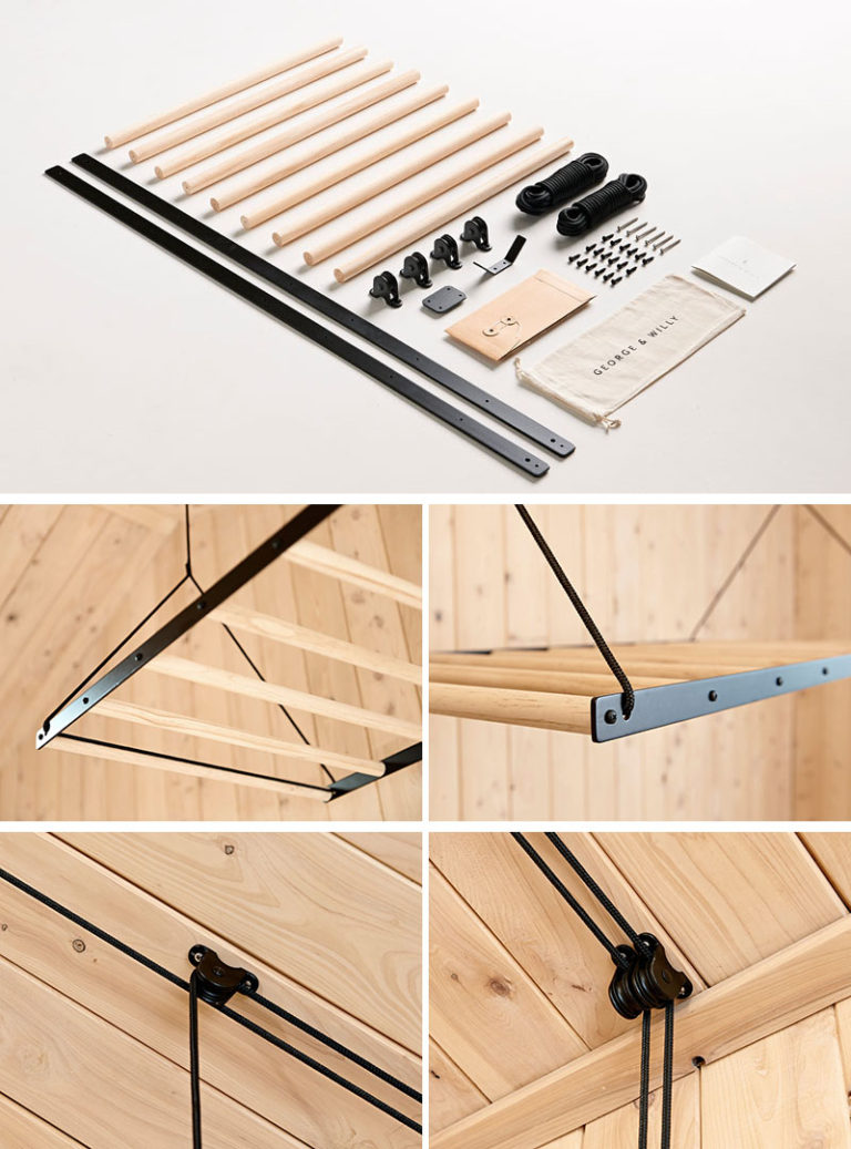 Since Warm Air Rises, This Suspended Drying Rack Is Designed To Take ...