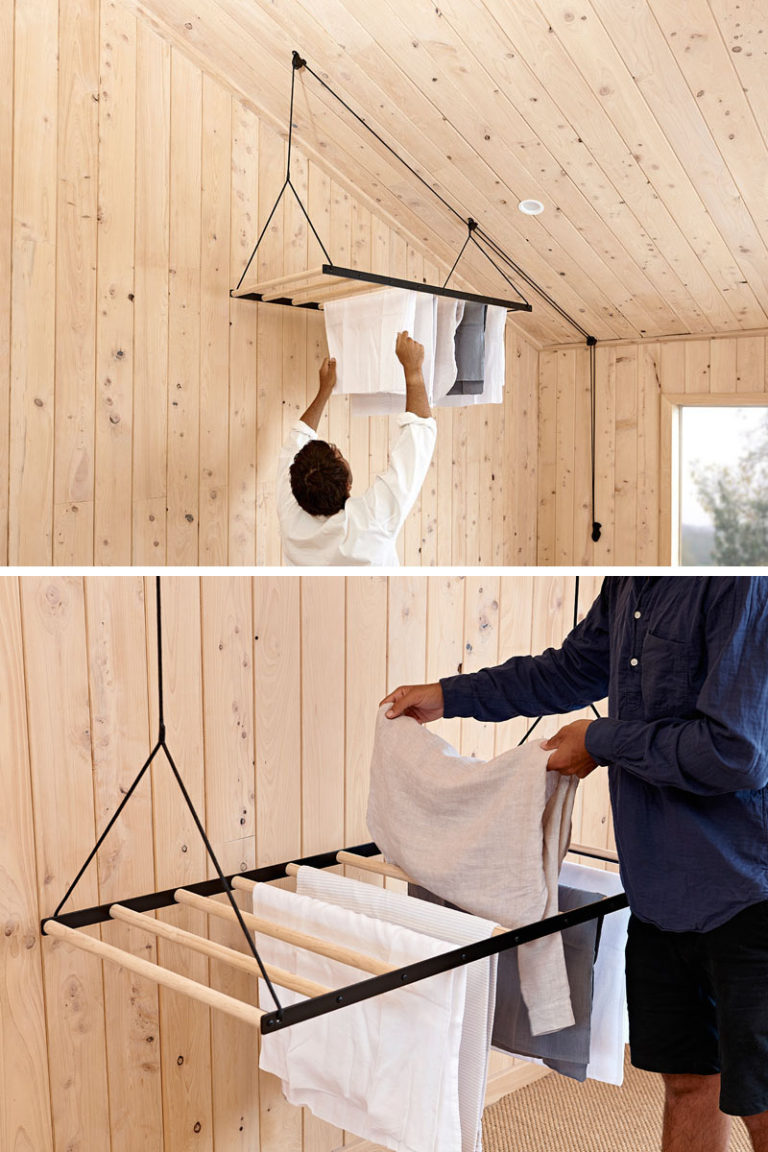 Since Warm Air Rises, This Suspended Drying Rack Is Designed To Take ...