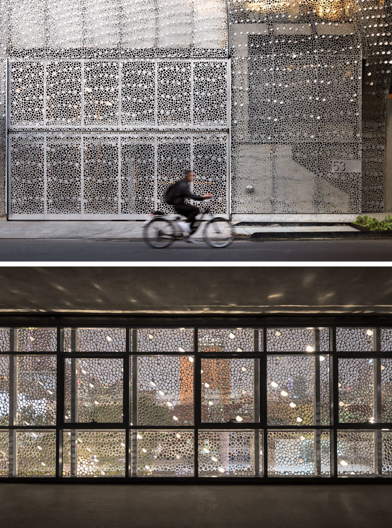This New Building In Mexico City Features A Sculptural Perforated Steel ...