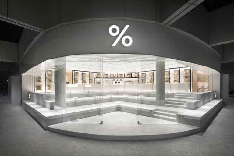 A Minimalist Coffee Shop With Stepped Seating Has Been Completed In Kuwait