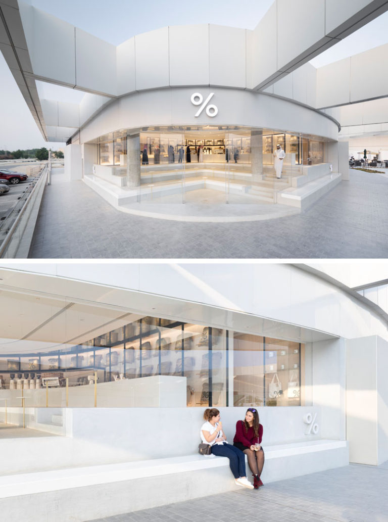 A Minimalist Coffee Shop With Stepped Seating Has Been Completed In Kuwait