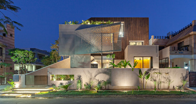 To Create Privacy For This New House, The Architects Used A Combination ...