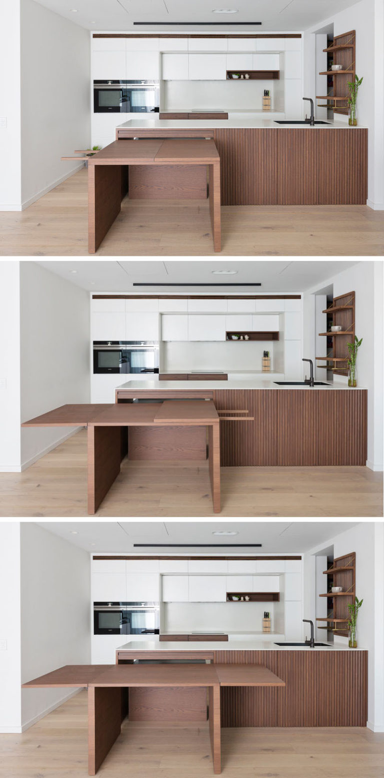 Design Detail - A Dining Table Is Hidden Within This Kitchen