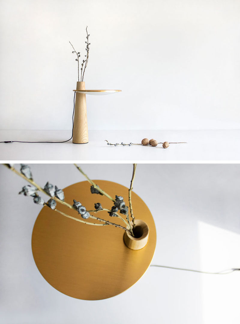 The 'Subtle Happiness' Table Lamp Combines A Removable Lamp With A Vase