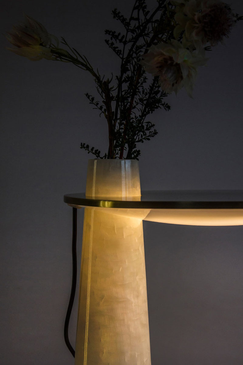 The 'Subtle Happiness' Table Lamp Combines A Removable Lamp With A Vase