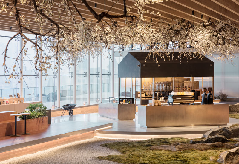 Futuristic Design Krysha Cafe By Grosu Art Studio
