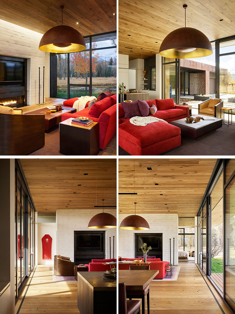 This modern flat-roofed house makes the most of its nature-oriented ...