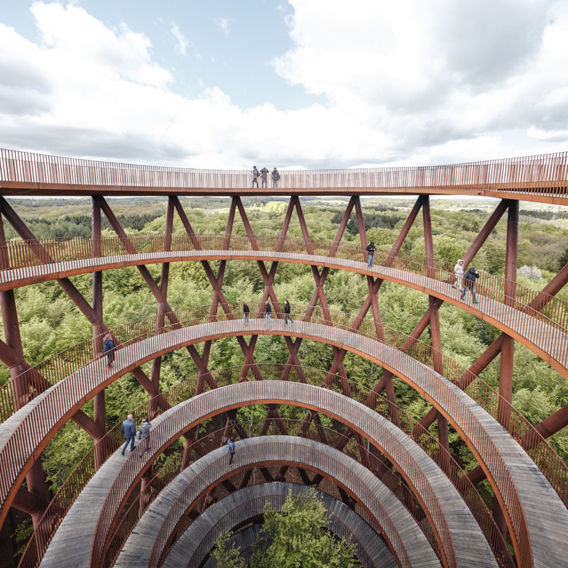 A Sculptural Observation Tower Has Opened In Denmark