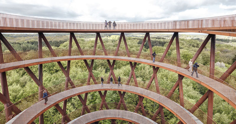 A Sculptural Observation Tower Has Opened In Denmark