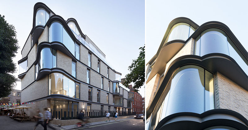Protruding Glass Windows Add Interest To This New Building In London