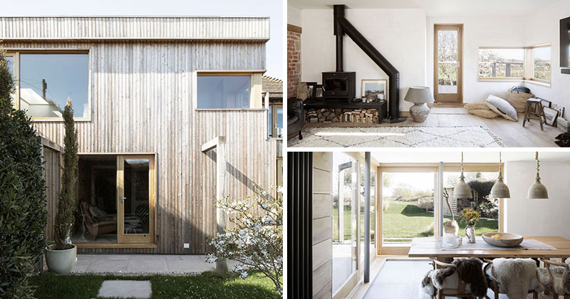 This 200-Year-Old House In England Received A Wood Covered Addition