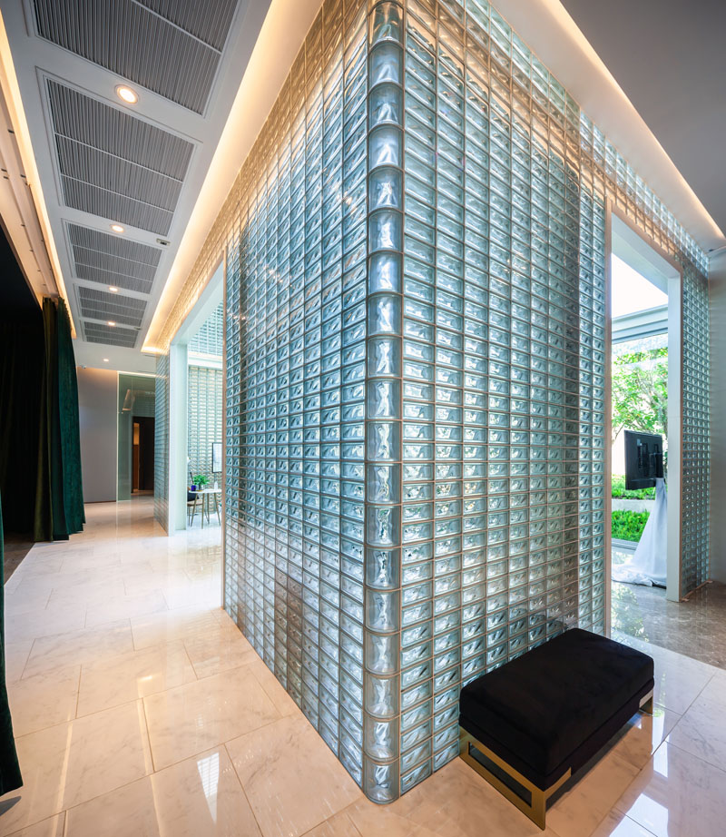 20,000 Glass Blocks Were Used To Create A Condo Sales Gallery, That ...