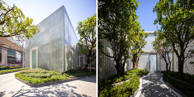 20,000 Glass Blocks Were Used To Create A Condo Sales Gallery, That ...