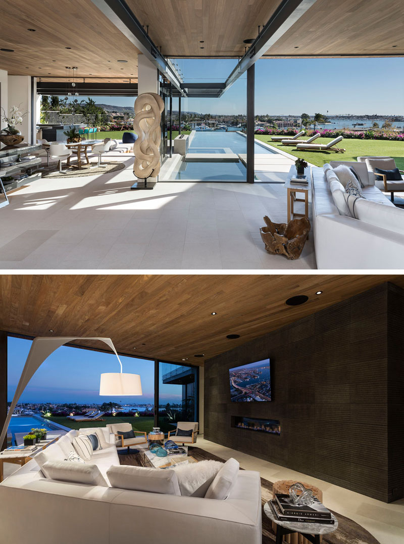 Casa visurilor tale, cu ferestre și uși panoramice este în California