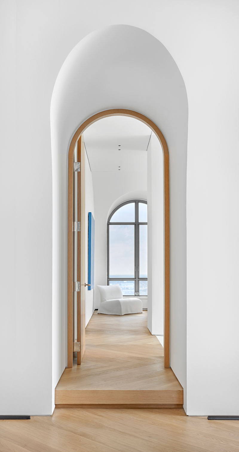 Arched Windows And Vaulted Ceilings Help To Make This A Bright And Open ...