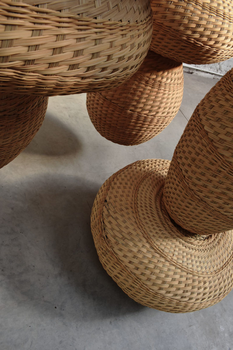 The 'Floating Towers' Hanging Woven Sculptures