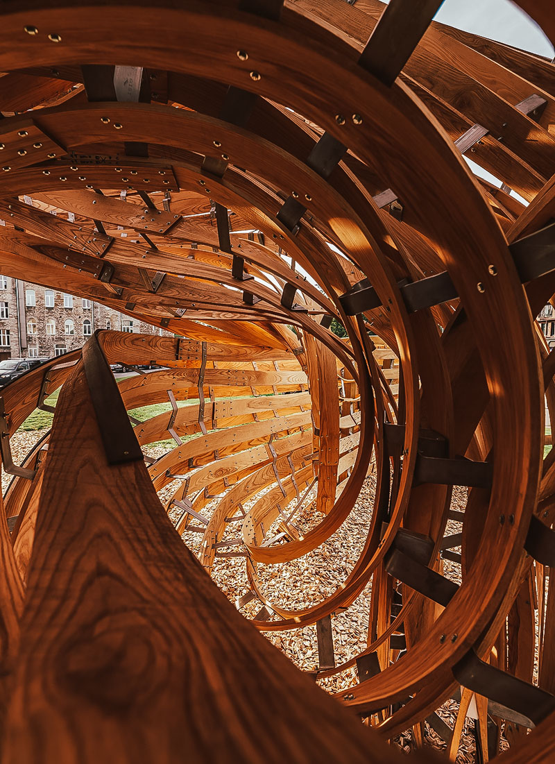 A New Sculptural Wood Pavilion Stands Proud In Estonia