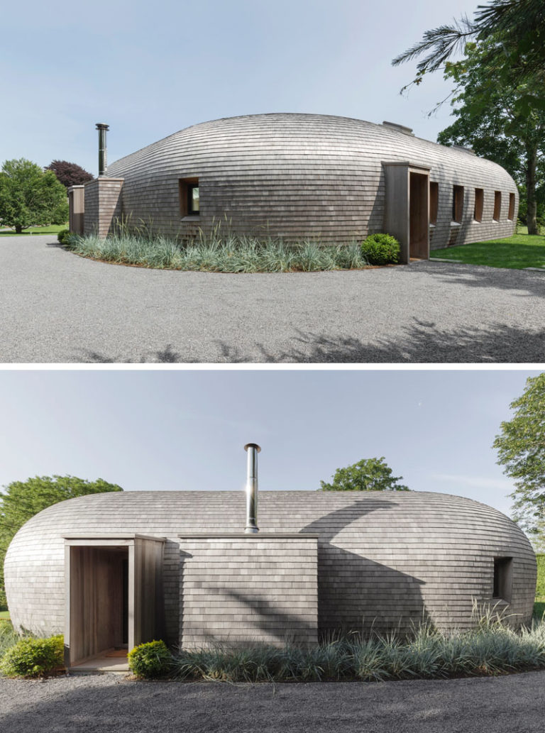 Colorful Skylights And A Curvaceous Design Are Features Of The Cocoon House